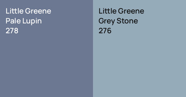 Little Greene Pale Lupin vs. Little Greene Grey Stone comparison