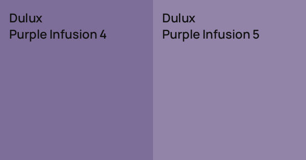 Dulux Purple Infusion 4 vs. Dulux Purple Infusion 5 comparison