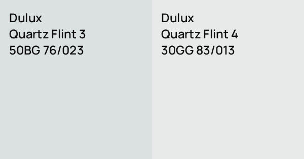 Dulux Quartz Flint 3 vs. Dulux Quartz Flint 4 comparison