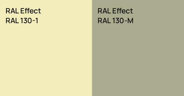 RAL Effect RAL 130-1 vs. RAL Effect RAL 130-M comparison