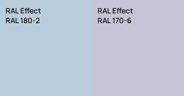 RAL Effect RAL 180-2 vs. RAL Effect RAL 170-6 comparison