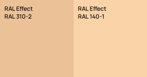 RAL Effect RAL 310-2 vs. RAL Effect RAL 140-1 comparison