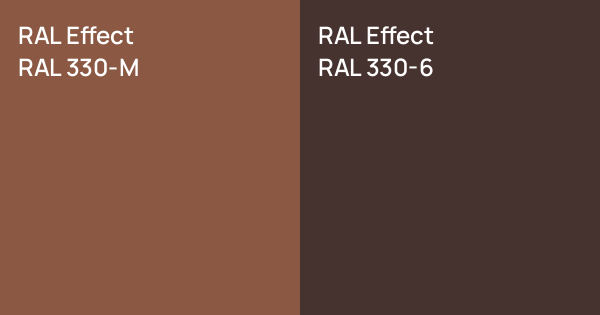 RAL Effect RAL 330-M vs. RAL Effect RAL 330-6 comparison