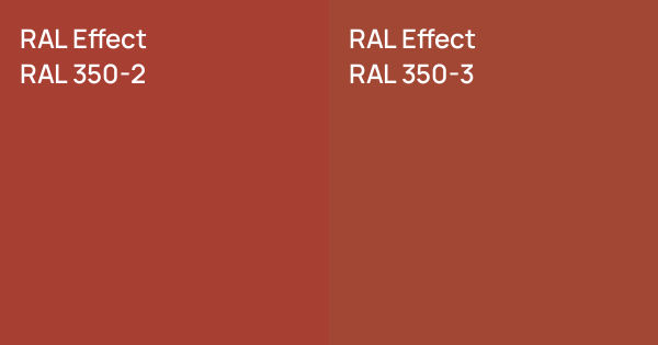 RAL Effect RAL 350-2 vs. RAL Effect RAL 350-3 comparison