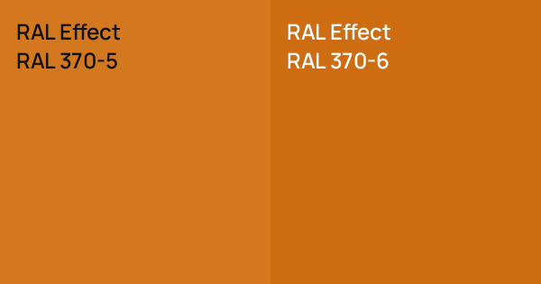 RAL Effect RAL 370-5 vs. RAL Effect RAL 370-6 comparison