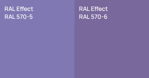RAL Effect RAL 570-5 vs. RAL Effect RAL 570-6 comparison