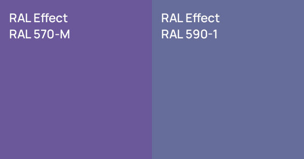 RAL Effect RAL 570-M vs. RAL Effect RAL 590-1 comparison