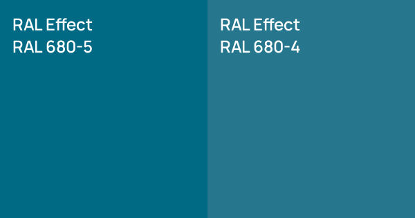 RAL Effect RAL 680-5 vs. RAL Effect RAL 680-4 comparison