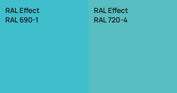 RAL Effect RAL 690-1 vs. RAL Effect RAL 720-4 comparison