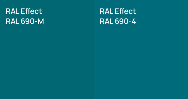 RAL Effect RAL 690-M vs. RAL Effect RAL 690-4 comparison