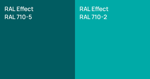 RAL Effect RAL 710-5 vs. RAL Effect RAL 710-2 comparison