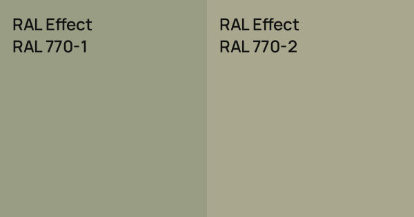 RAL Effect RAL 770-1 vs. RAL Effect RAL 770-2 comparison