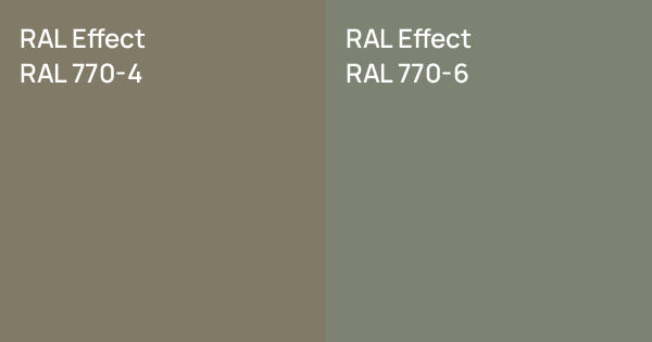 RAL Effect RAL 770-4 vs. RAL Effect RAL 770-6 comparison