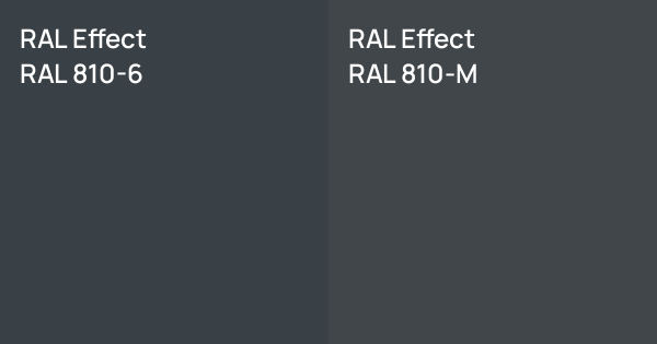 RAL Effect RAL 810-6 vs. RAL Effect RAL 810-M comparison