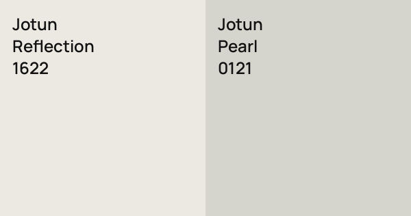 Jotun Reflection vs. Jotun Pearl comparison