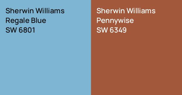 Sherwin Williams Regale Blue vs. Sherwin Williams Pennywise comparison