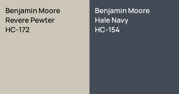 Revere Pewter And Hale Navy