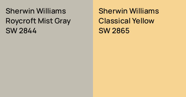 Sherwin Williams Roycroft Mist Gray vs. Sherwin Williams Classical ...