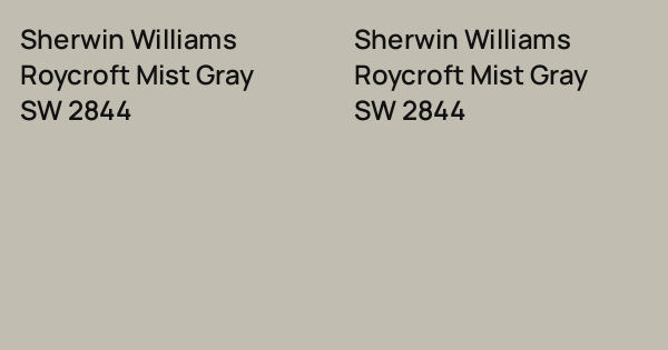 Sherwin Williams Roycroft Mist Gray vs. Sherwin Williams Roycroft Mist ...