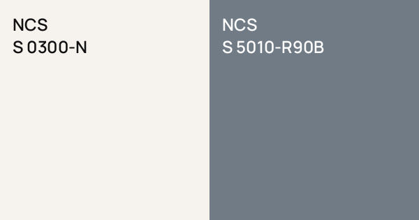 NCS S 0300-N vs. NCS S 5010-R90B comparison