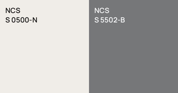 NCS S 0500-N vs. NCS S 5502-B comparison