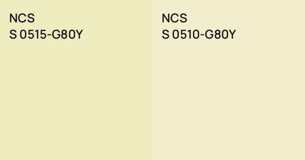 NCS S 0515-G80Y vs. NCS S 0510-G80Y comparison