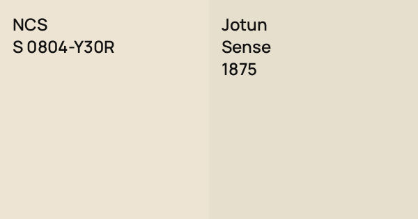 NCS S 0804-Y30R vs. Jotun Sense comparison