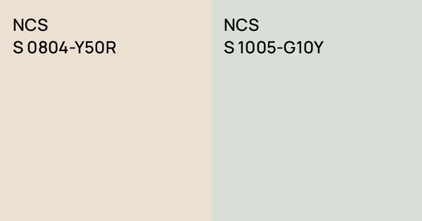 NCS S 0804-Y50R vs. NCS S 1005-G10Y comparison