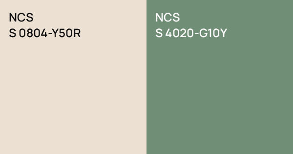 NCS S 0804-Y50R vs. NCS S 4020-G10Y comparison