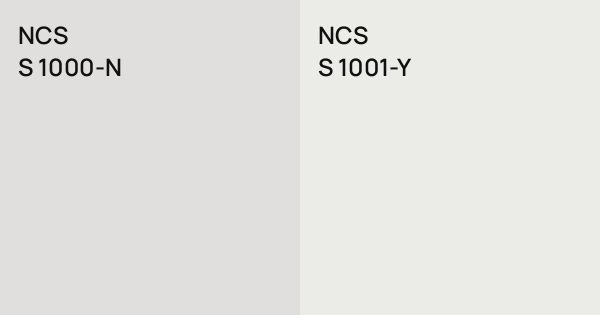 NCS S 1000-N vs. NCS S 1001-Y comparison