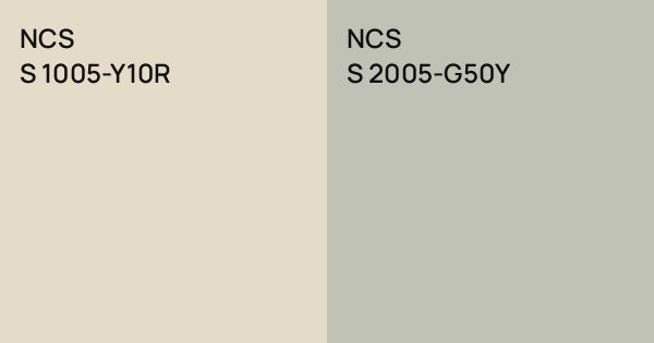 NCS S 1005-Y10R vs. NCS S 2005-G50Y comparison
