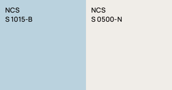 NCS S 1015-B vs. NCS S 0500-N comparison