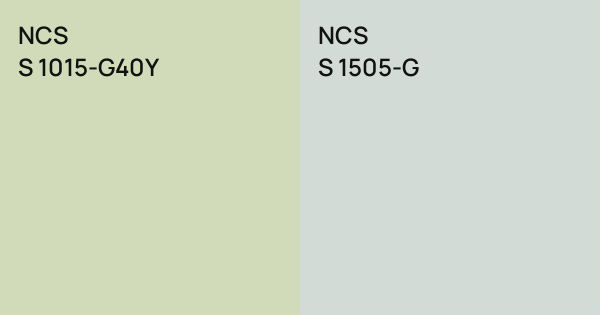 NCS S 1015-G40Y vs. NCS S 1505-G comparison