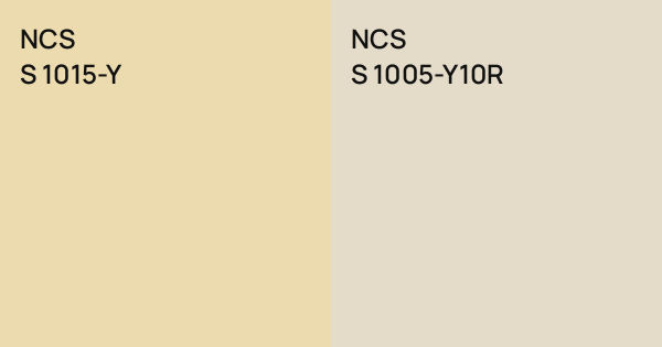 NCS S 1015-Y vs. NCS S 1005-Y10R comparison