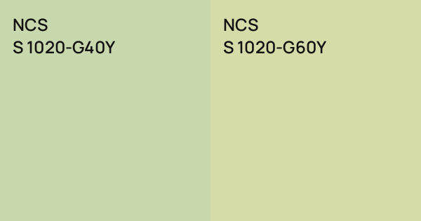 NCS S 1020-G40Y vs. NCS S 1020-G60Y comparison