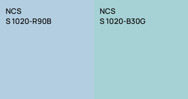 NCS S 1020-R90B vs. NCS S 1020-B30G comparison