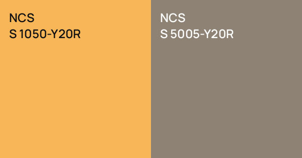 NCS S 1050-Y20R vs. NCS S 5005-Y20R comparison