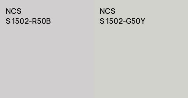 NCS S 1502-R50B vs. NCS S 1502-G50Y comparison