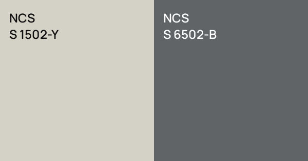 NCS S 1502-Y vs. NCS S 6502-B comparison