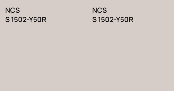 NCS S 1502-Y50R vs. NCS S 1502-Y50R comparison