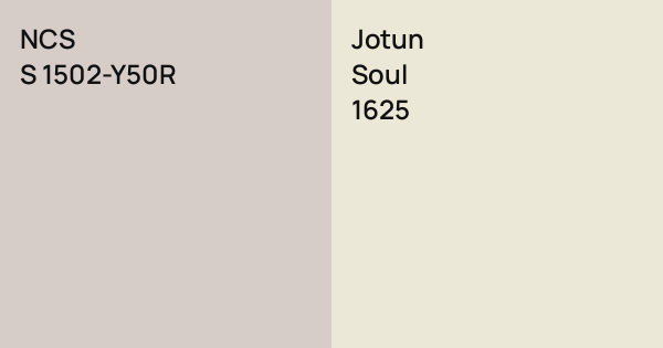 NCS S 1502-Y50R vs. Jotun Soul comparison