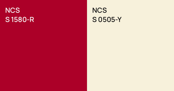 NCS S 1580-R vs. NCS S 0505-Y comparison