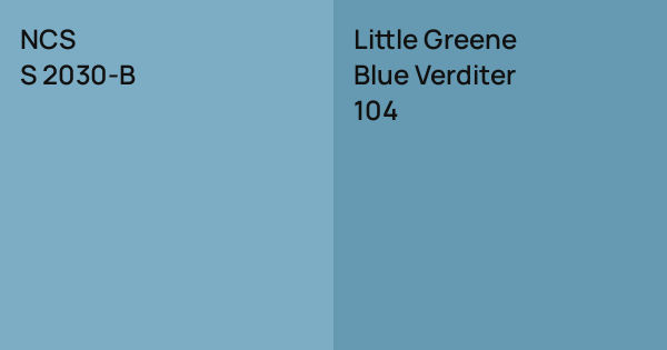 NCS S 2030-B vs. Little Greene Blue Verditer comparison