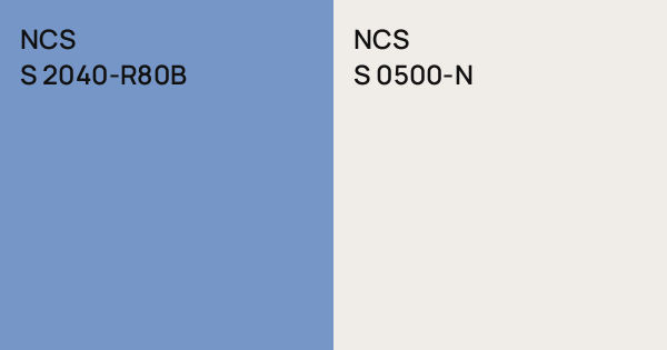 NCS S 2040-R80B vs. NCS S 0500-N comparison