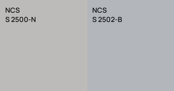 NCS S 2500-N vs. NCS S 2502-B comparison