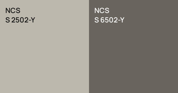 NCS S 2502-Y vs. NCS S 6502-Y comparison