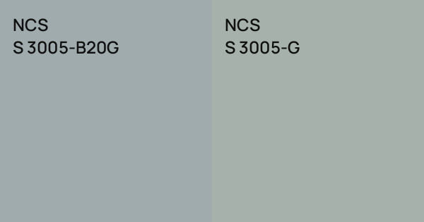 NCS S 3005-B20G vs. NCS S 3005-G comparison