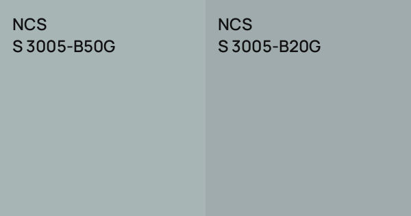 NCS S 3005-B50G vs. NCS S 3005-B20G comparison