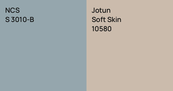 NCS S 3010-B vs. Jotun Soft Skin comparison