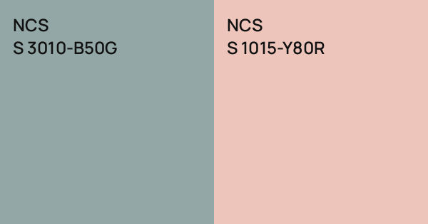 NCS S 3010-B50G vs. NCS S 1015-Y80R comparison